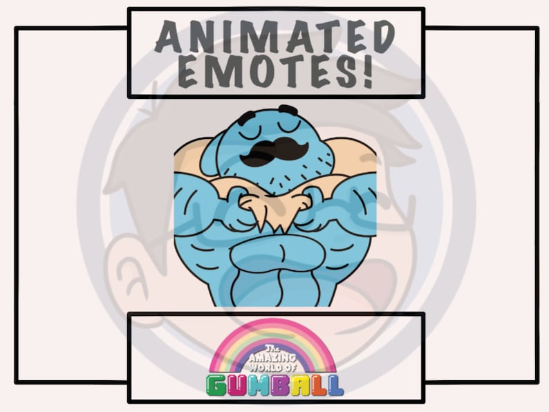 Amazing World of Gumball Animated Twitch Discord Emote! - Etsy
