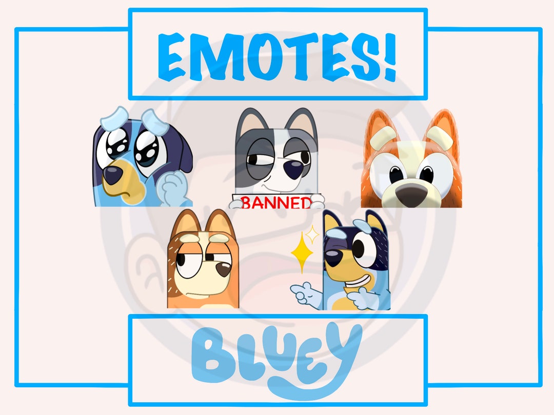 Bluey Heeler Family Emote Pack for Twitch and Discord bluey - Etsy
