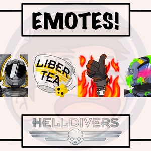 Helldivers 2 Twitch Discord Emote Pack - Etsy