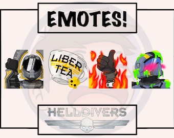 Helldivers 2 Emote Pack twitch/discord Instant Download - Etsy