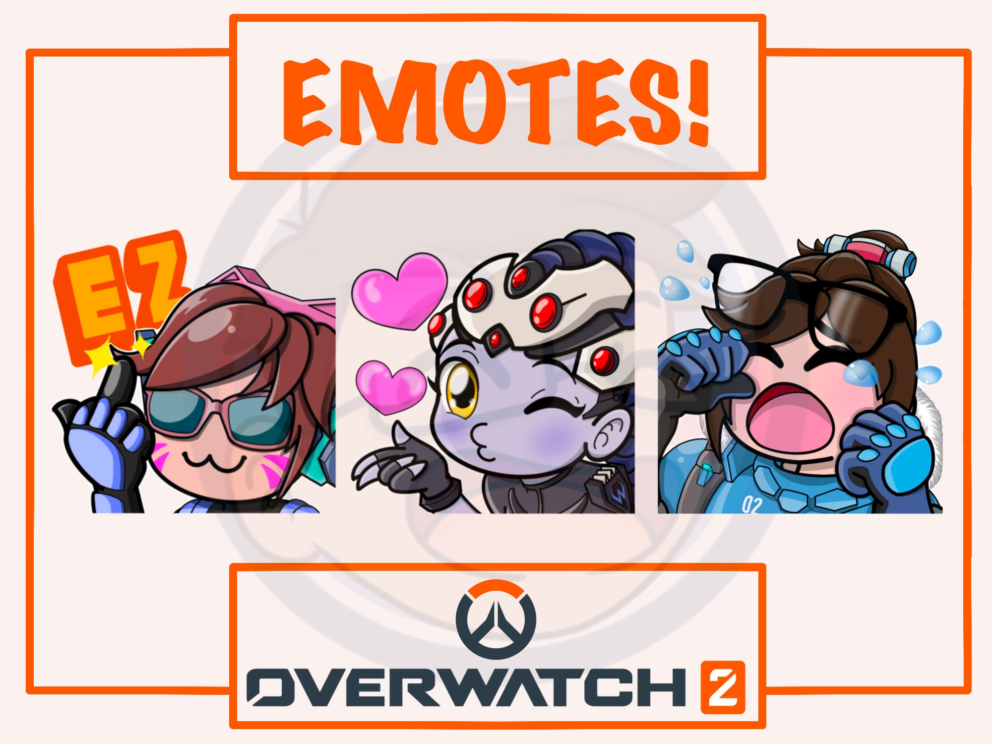 Overwatch 2 Twitch Discord Emotes (3 Pack) (mei, DVA, Widowmaker) - Etsy