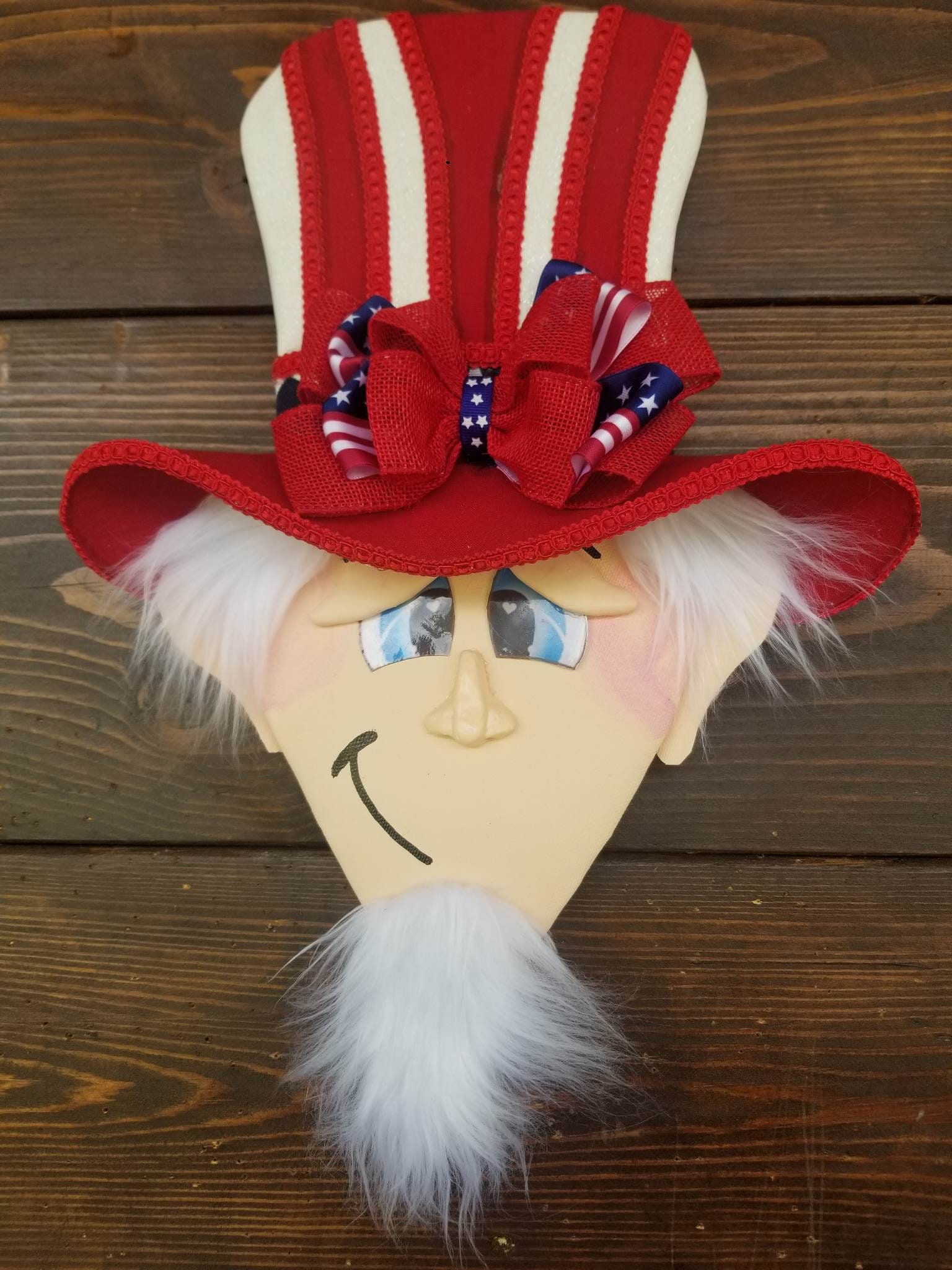 Sam Wreath Attachment, Patriotic Wreath Attachment, Uncle Sam Wreath ...