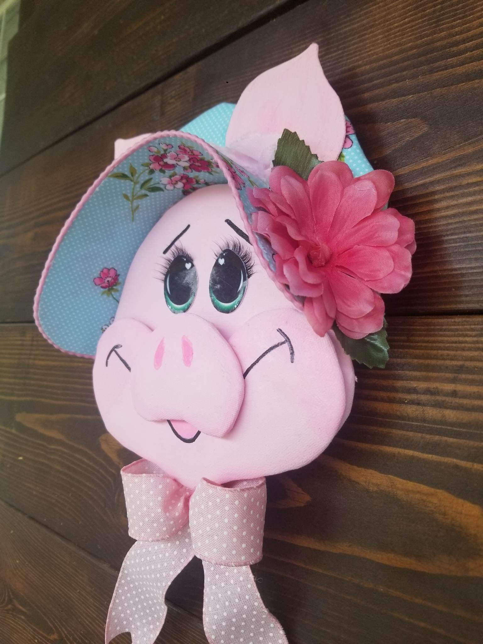 Pig Wreath Attachment, Farmhouse Door Decor, Farmhouse Wreath ...