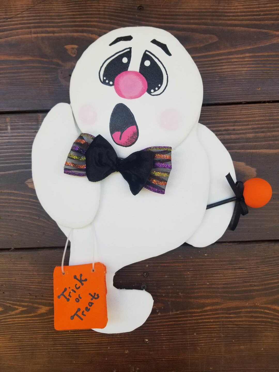 Halloween Ghost - Wreath Attachment - Spooky Ghost - Halloween Decor ...