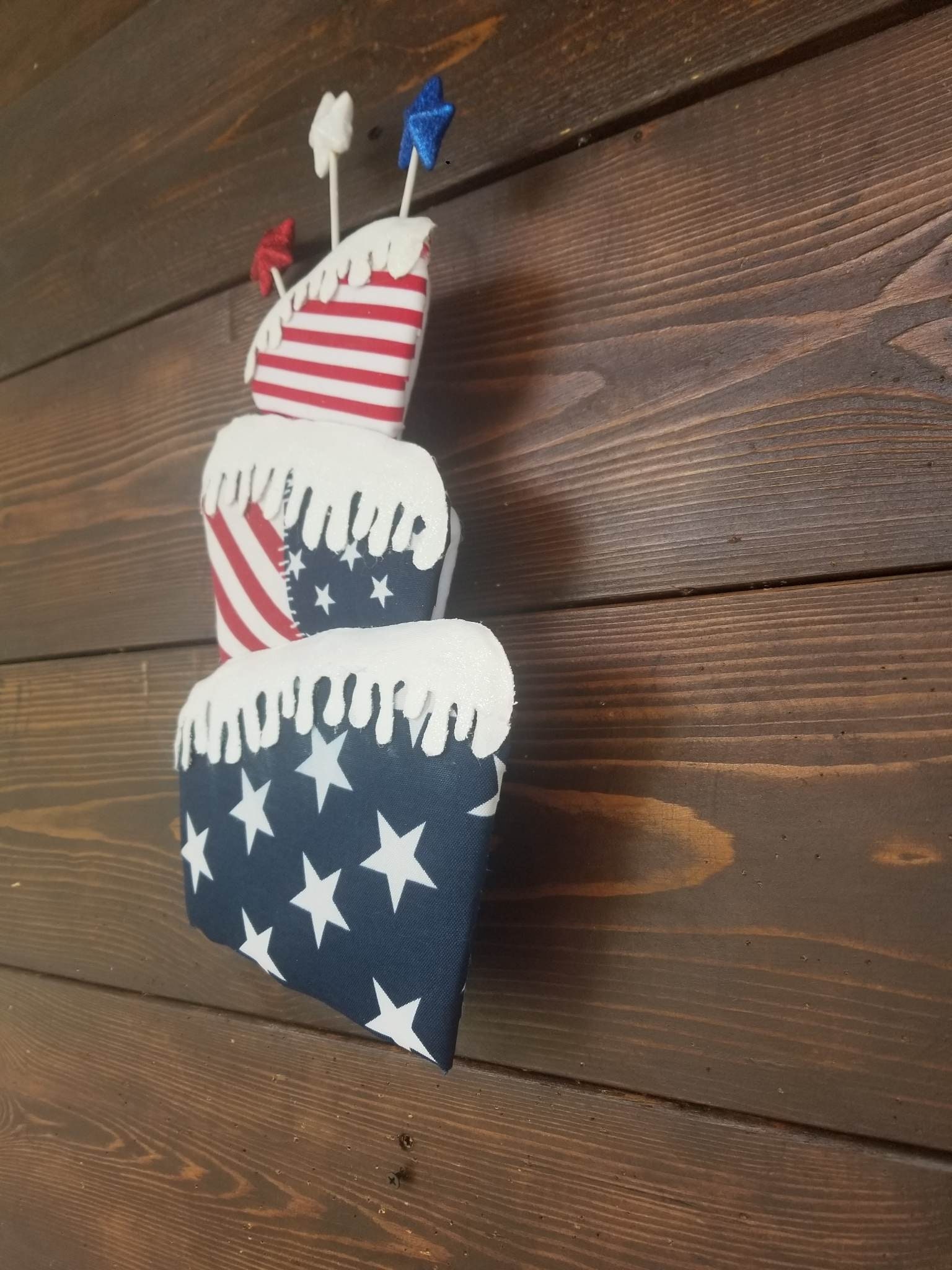 Birthday Cake Wreath Attachment, 4th of July Wreath Attachment, America ...