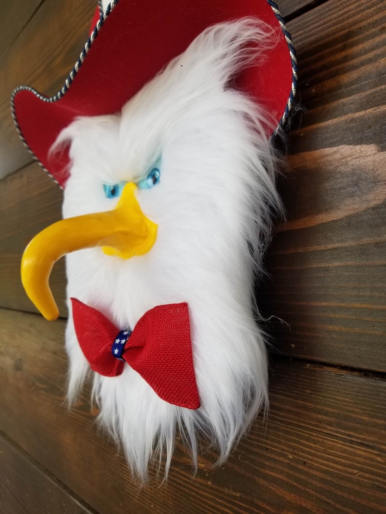 Liberty Eagle Wreath Attachment, Whimsical Eagle for Wreaths, Patriotic ...