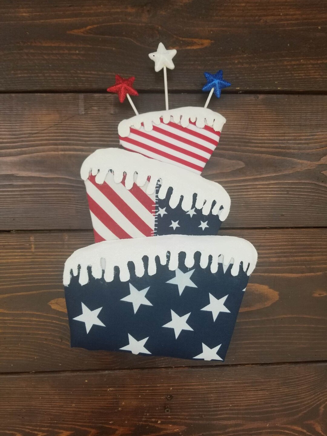 Birthday Cake Wreath Attachment, 4th of July Wreath Attachment, America ...