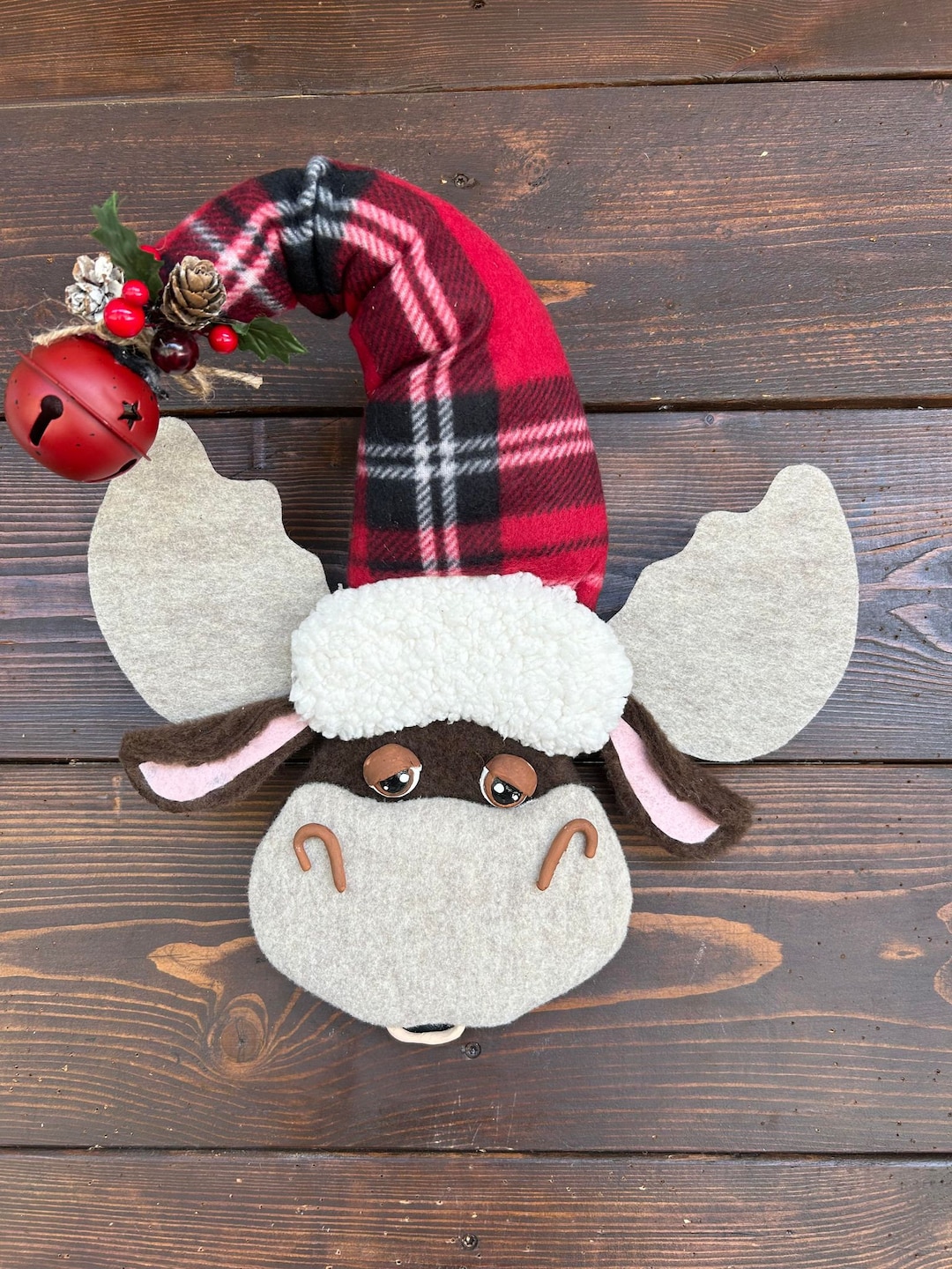 Moose Attachment, Winter Wreath, Christmas Wreath, Mooseltoe, Buffalo ...