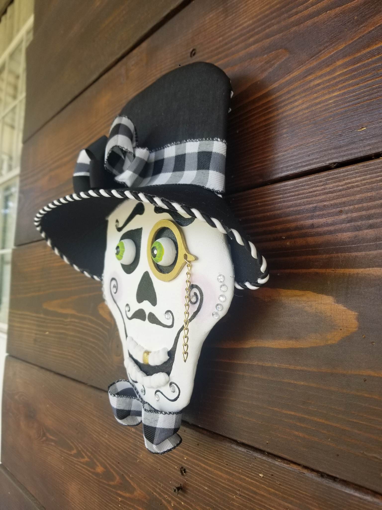 Skeleton Wreath Attachment, Halloween Wreath Attachment , Mr Bones ...