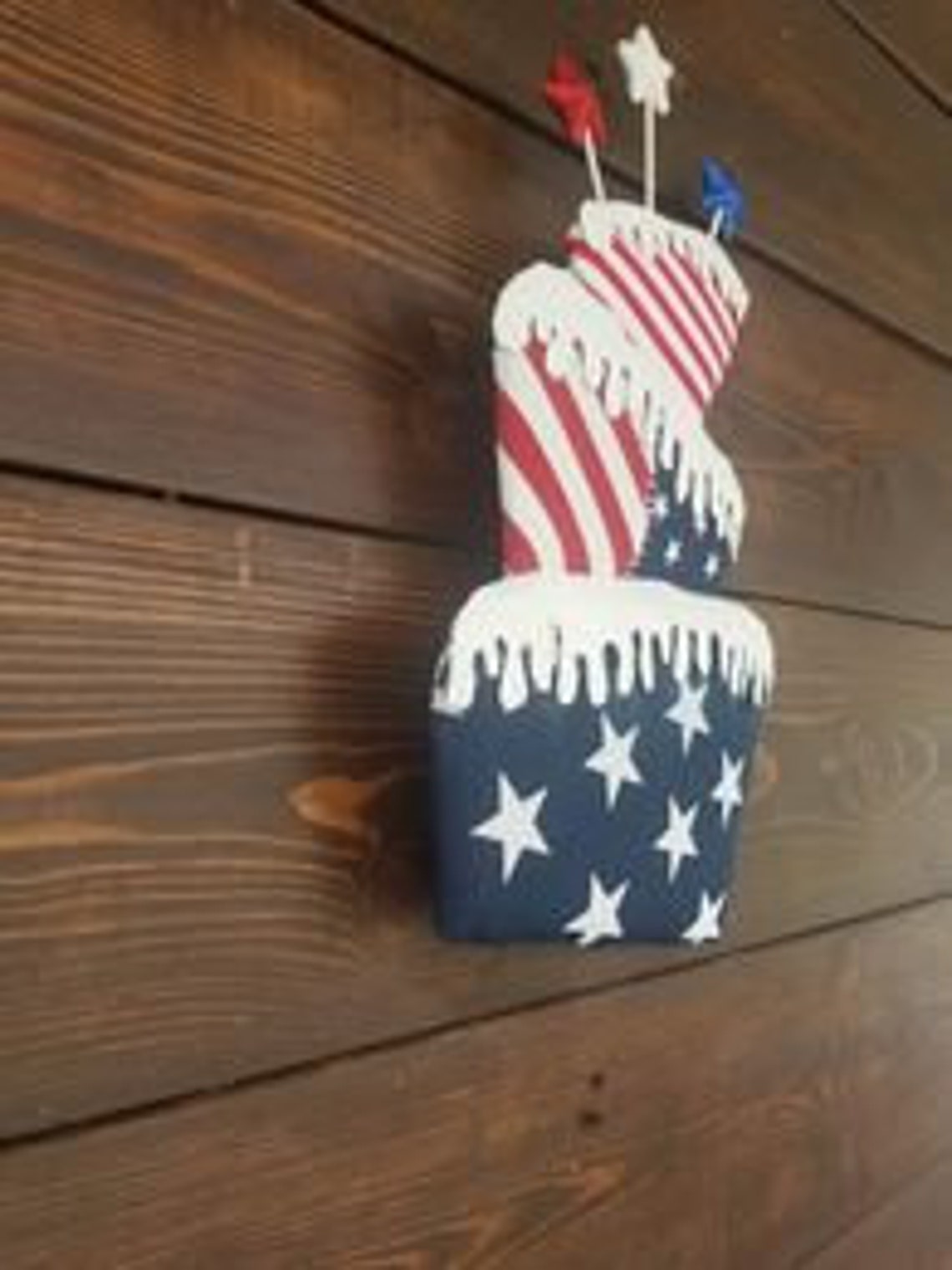 Birthday Cake Wreath Attachment, 4th of July Wreath Attachment, America ...
