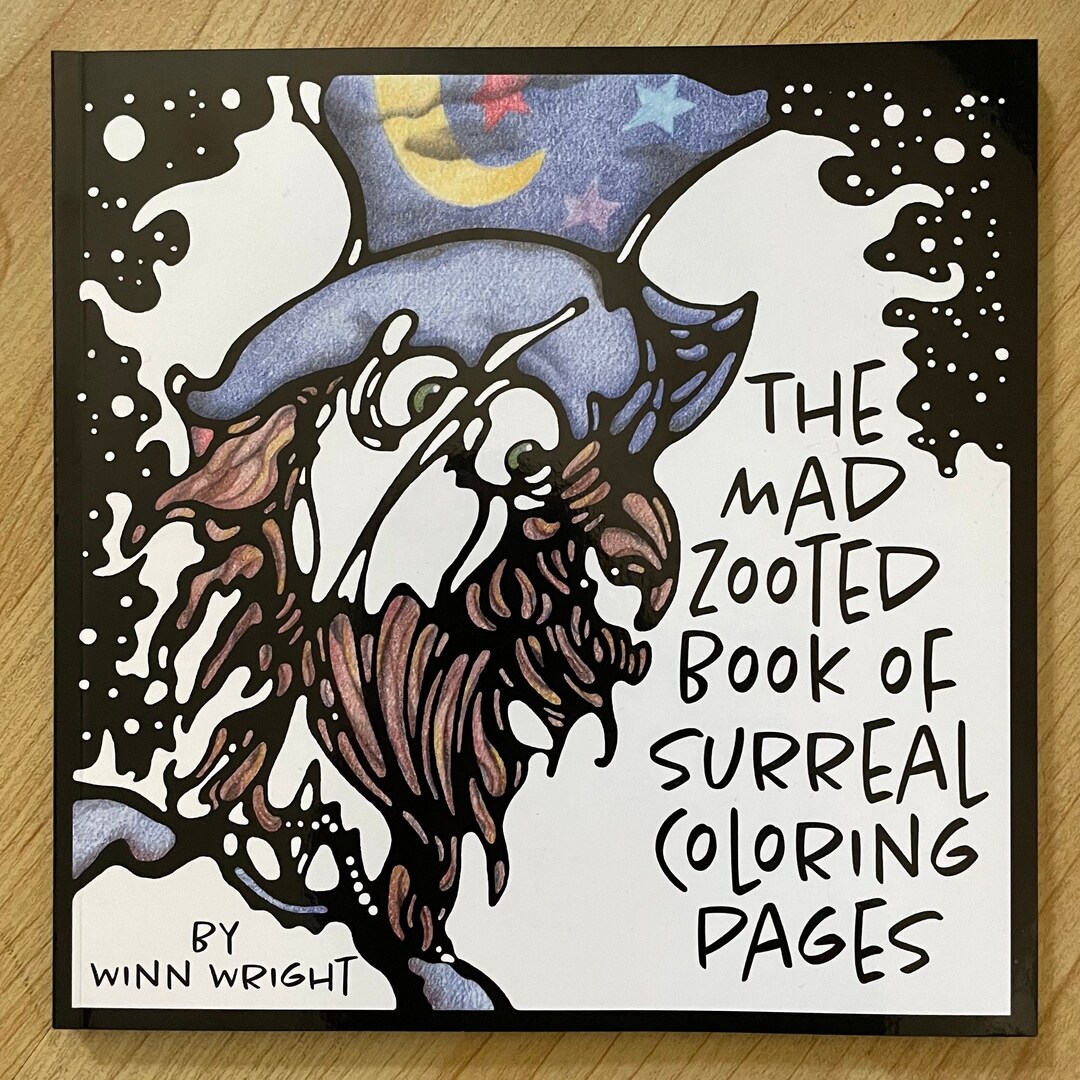 The Mad Zooted Book of Surreal Coloring Pages - Etsy