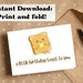 Printable Birthday Card | a Toast to Your Birthday Card | Cute Birthday ...