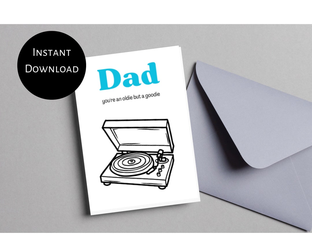 Funny Printable Father's Day Card | Instant Download Father's Card ...