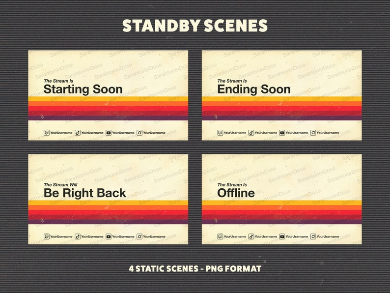 Classic Retro 80s VHS Twitch Stream Pack / ANIMATED Alerts and - Etsy