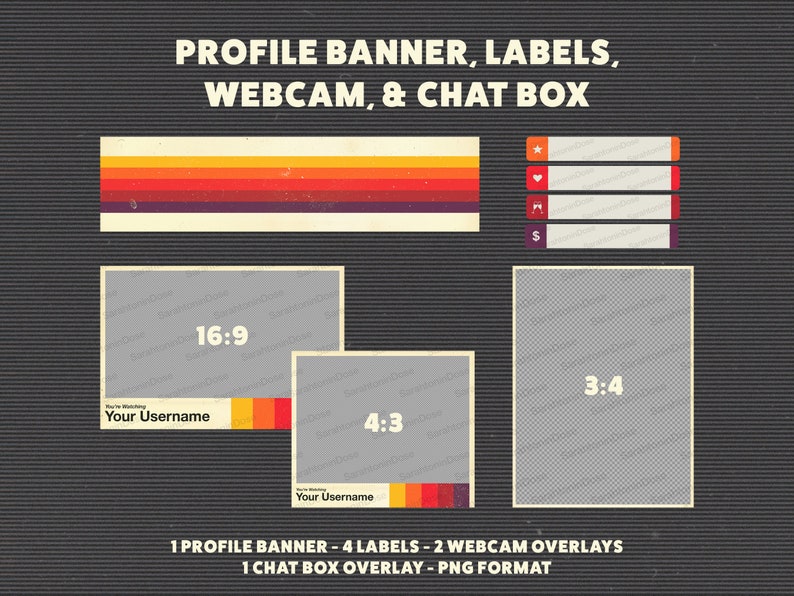 Classic Retro 80s VHS Twitch Stream Pack / ANIMATED Alerts and - Etsy