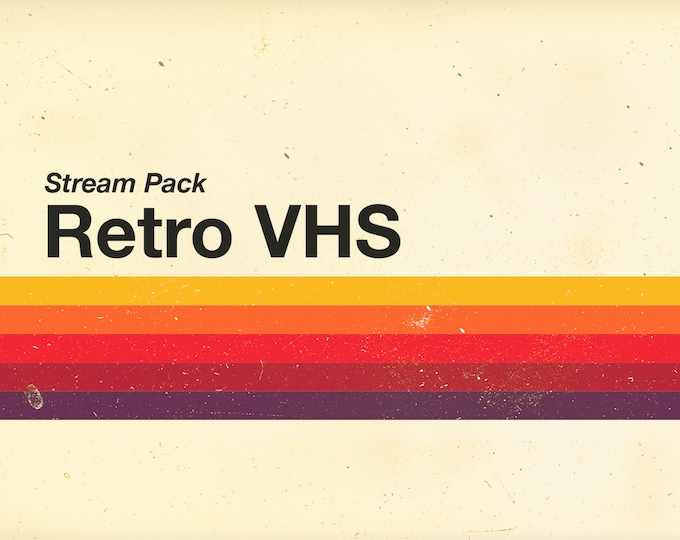 Classic Retro 80s VHS Twitch Stream Pack / ANIMATED Alerts and ...