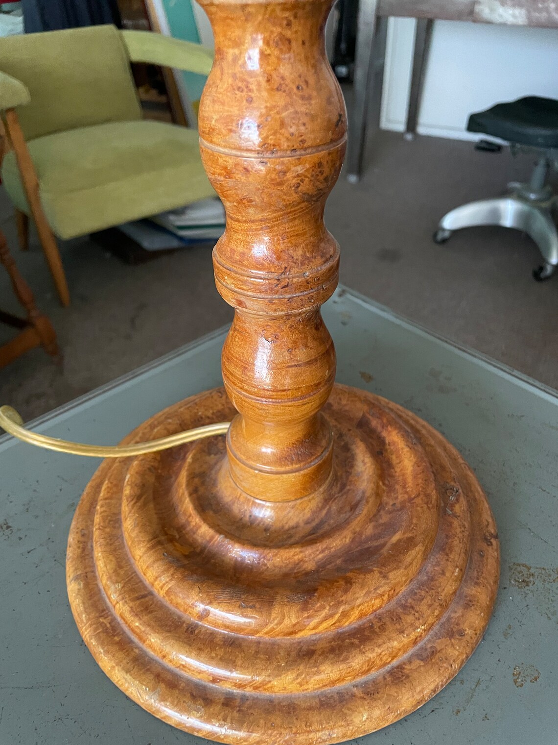 Wood Carved Lamp - Etsy