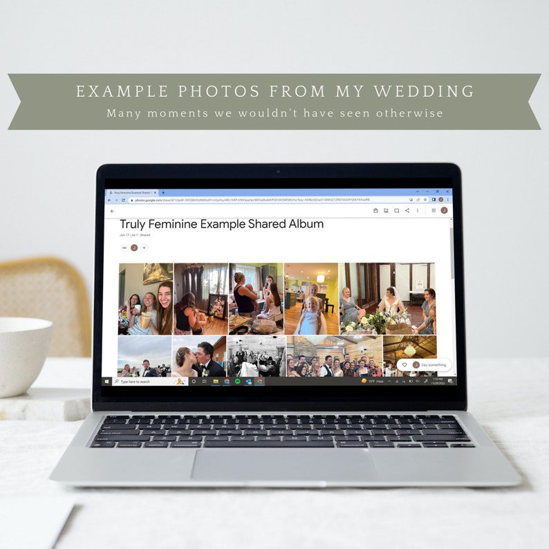 Digital Wedding Photo Album QR Code - Canva Template - Etsy