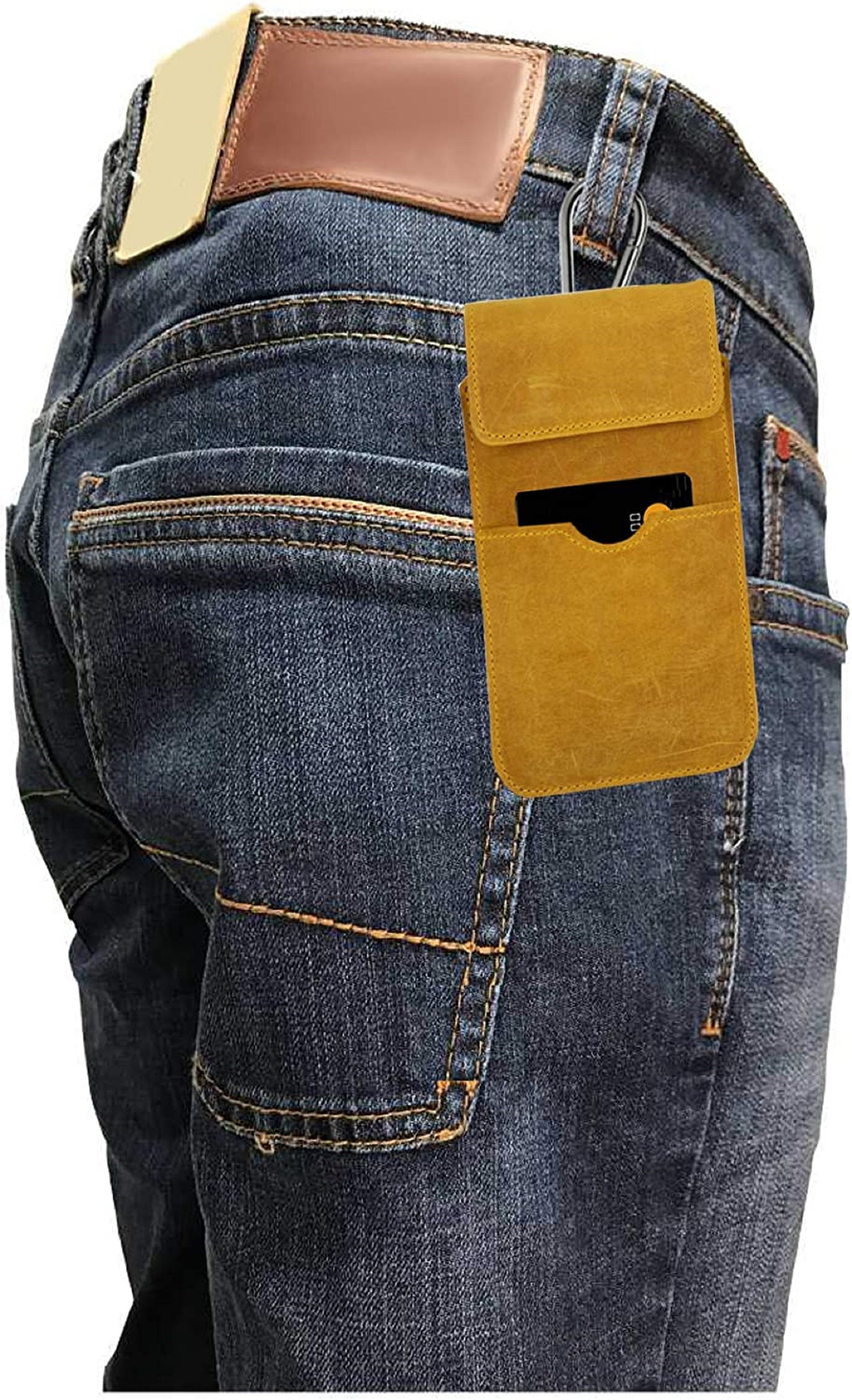 GENUINE LEATHER HIP BELT BAG for Samsung Galaxy A12 A13 A22 4G A32 A33 ...