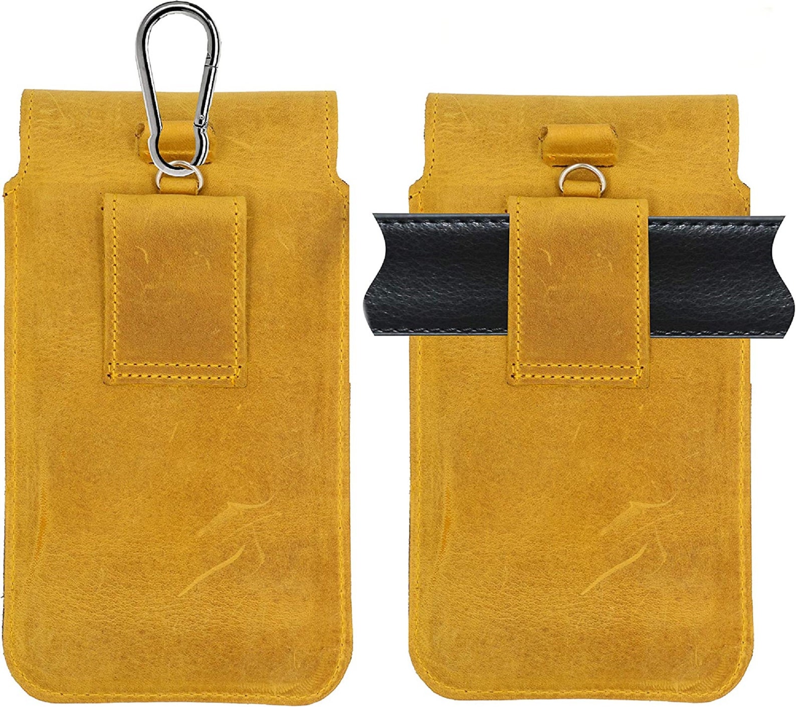 GENUINE LEATHER HIP BELT BAG for Samsung Galaxy A12 A13 A22 4G A32 A33 ...