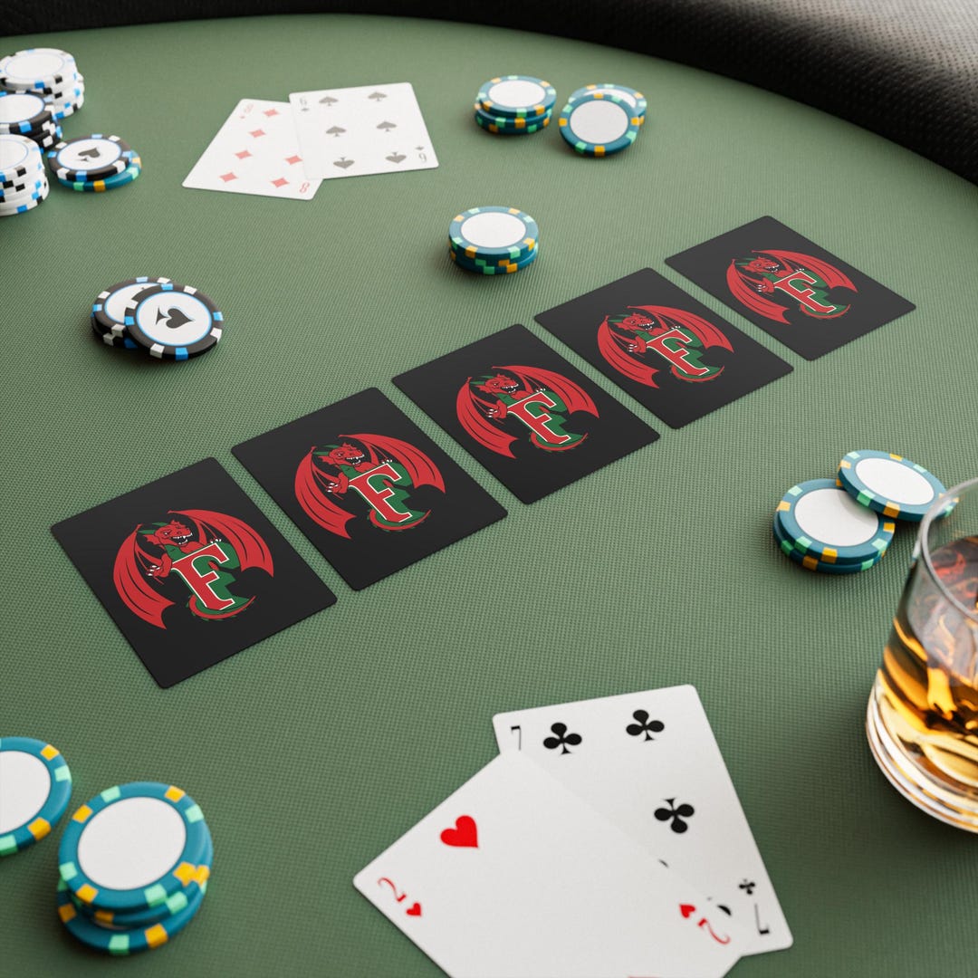 Fulton Red Dragon Poker Cards - Etsy