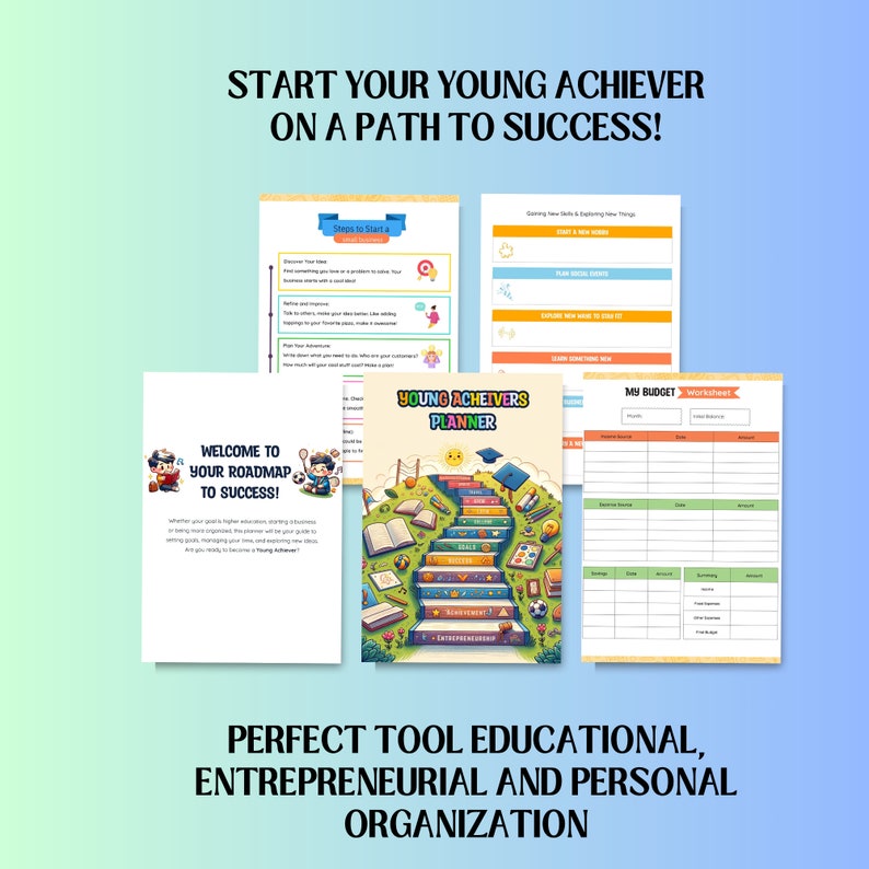 Editable TEXT Fields Digital Planner Young Achievers STEM |calendar for ...
