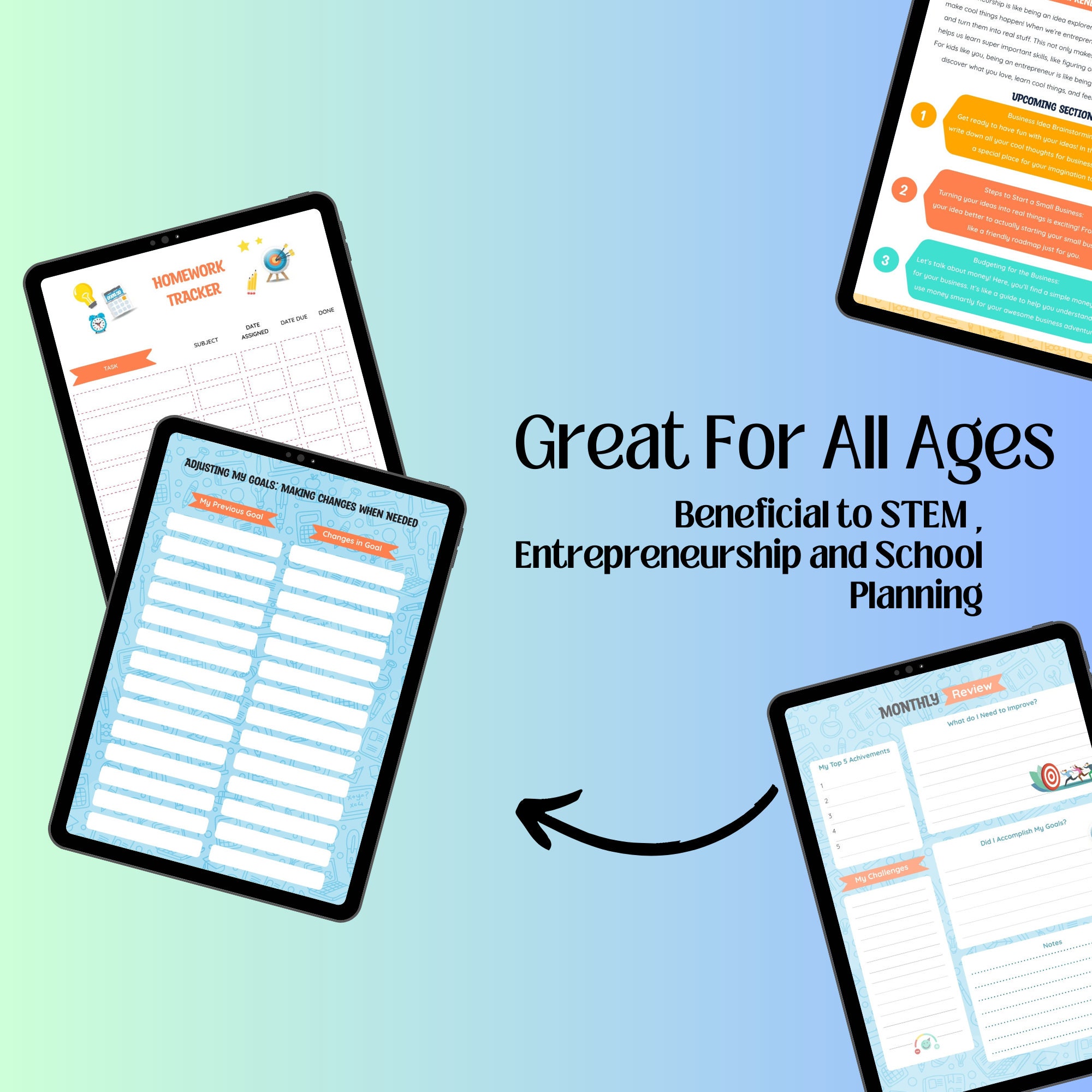 Printable STEM Planner Young Achievers STEM | Calendar for Kidpreneurs ...