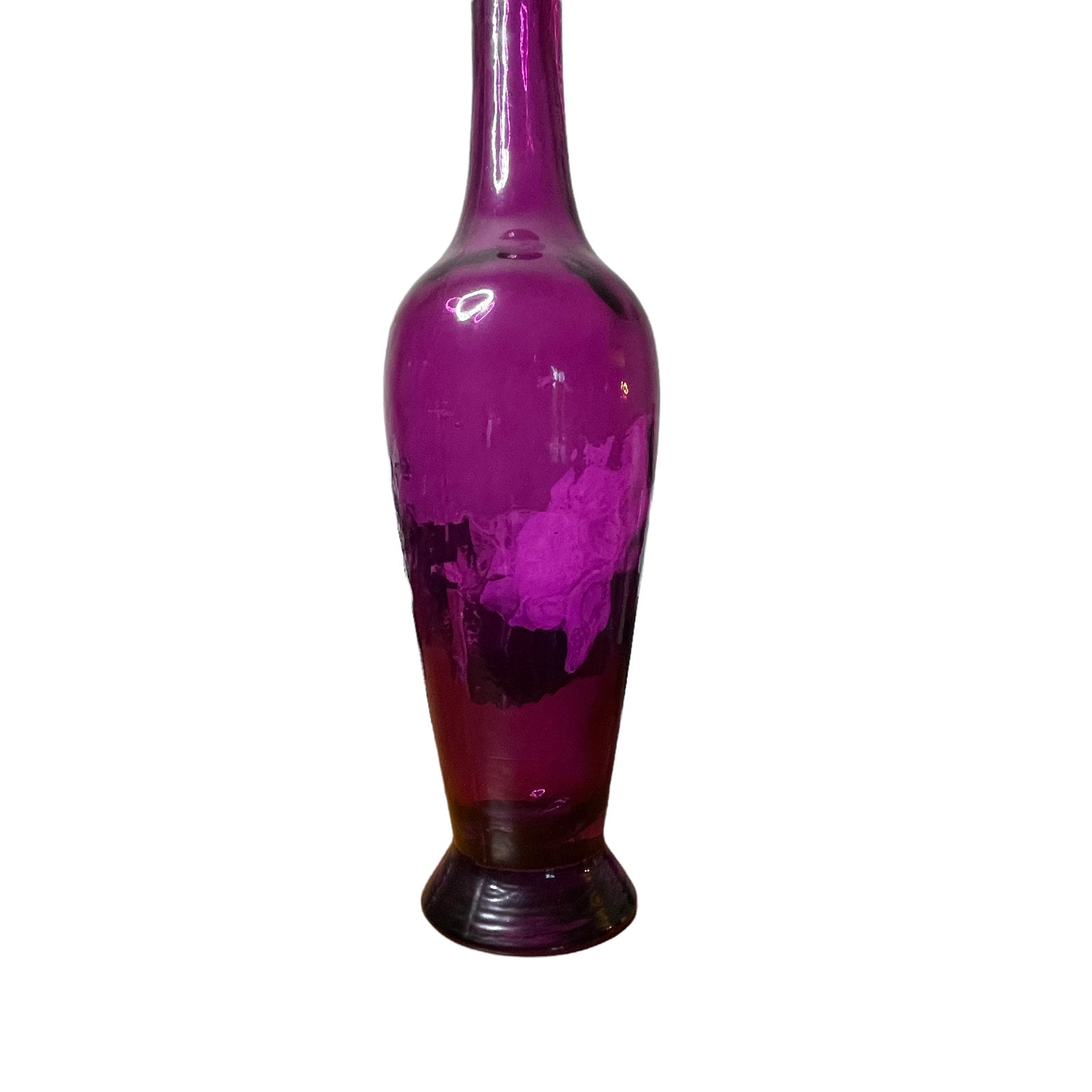 Vintage MCM 19 Purple Decanter Genie Bottle Design Blown - Etsy