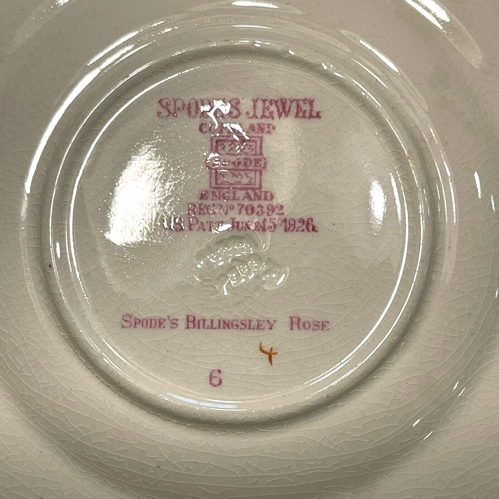 Vintage Spode's Jewel Copeland Billingsley Rose 5 Saucers - Etsy