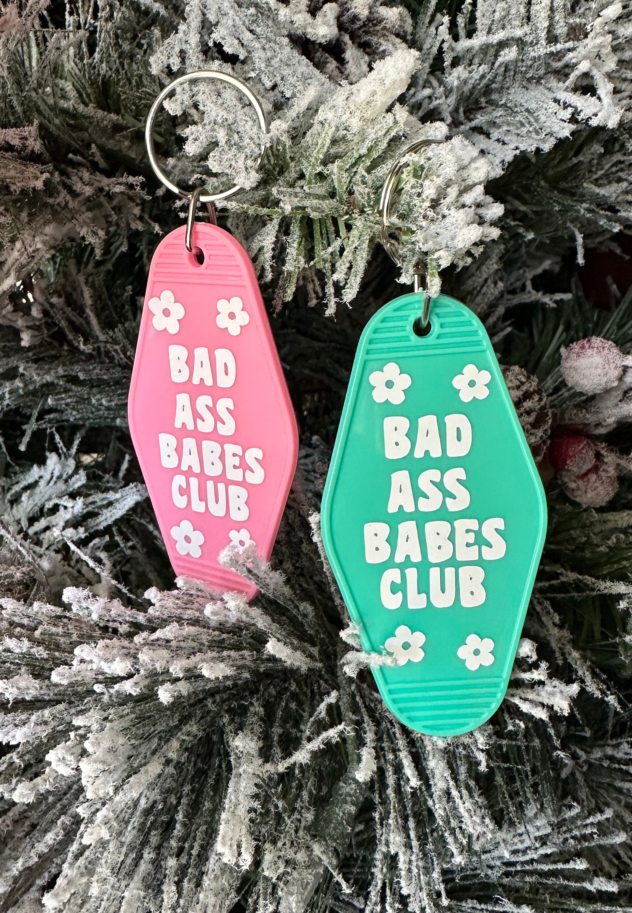 Retro Motel 'bad Ass Babes Club' Keychain, Hotel Key Tag, Perfect ...