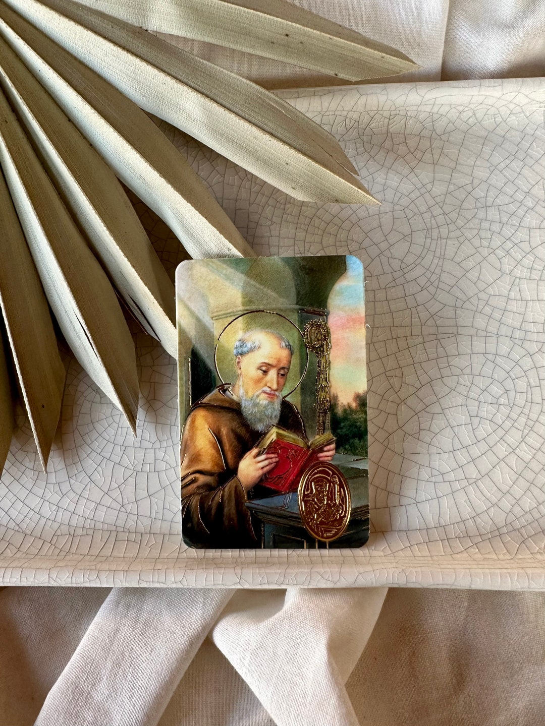 Prayer to Saint Benedict Prayer Card, Prayer Card, Saint Benedict ...