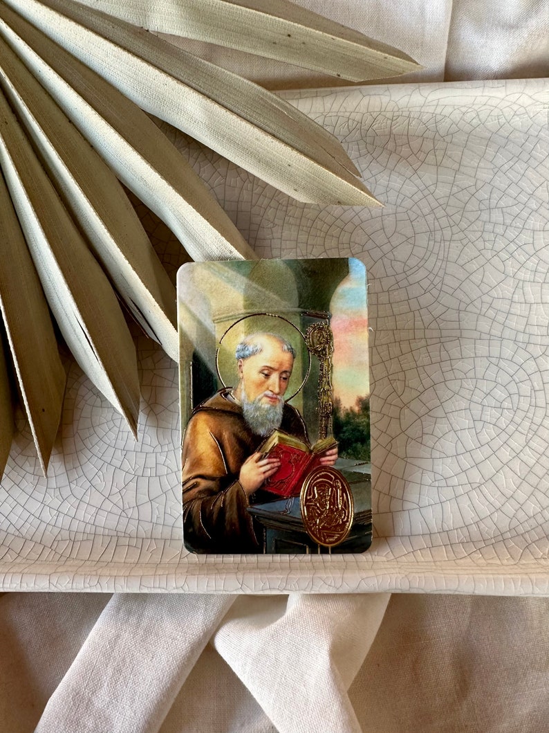 Prayer to Saint Benedict Prayer Card, Prayer Card, Saint Benedict ...