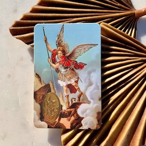 St. Michael Archangel Prayer Card/prayer Card / Wallet Size Prayer Card ...