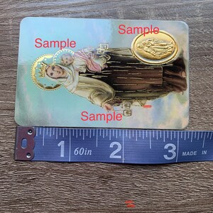 The Chaplet of the Divine Mercy Prayer Card, Wallet Size Prayer Card ...