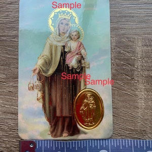 The Chaplet of the Divine Mercy Prayer Card, Wallet Size Prayer Card ...