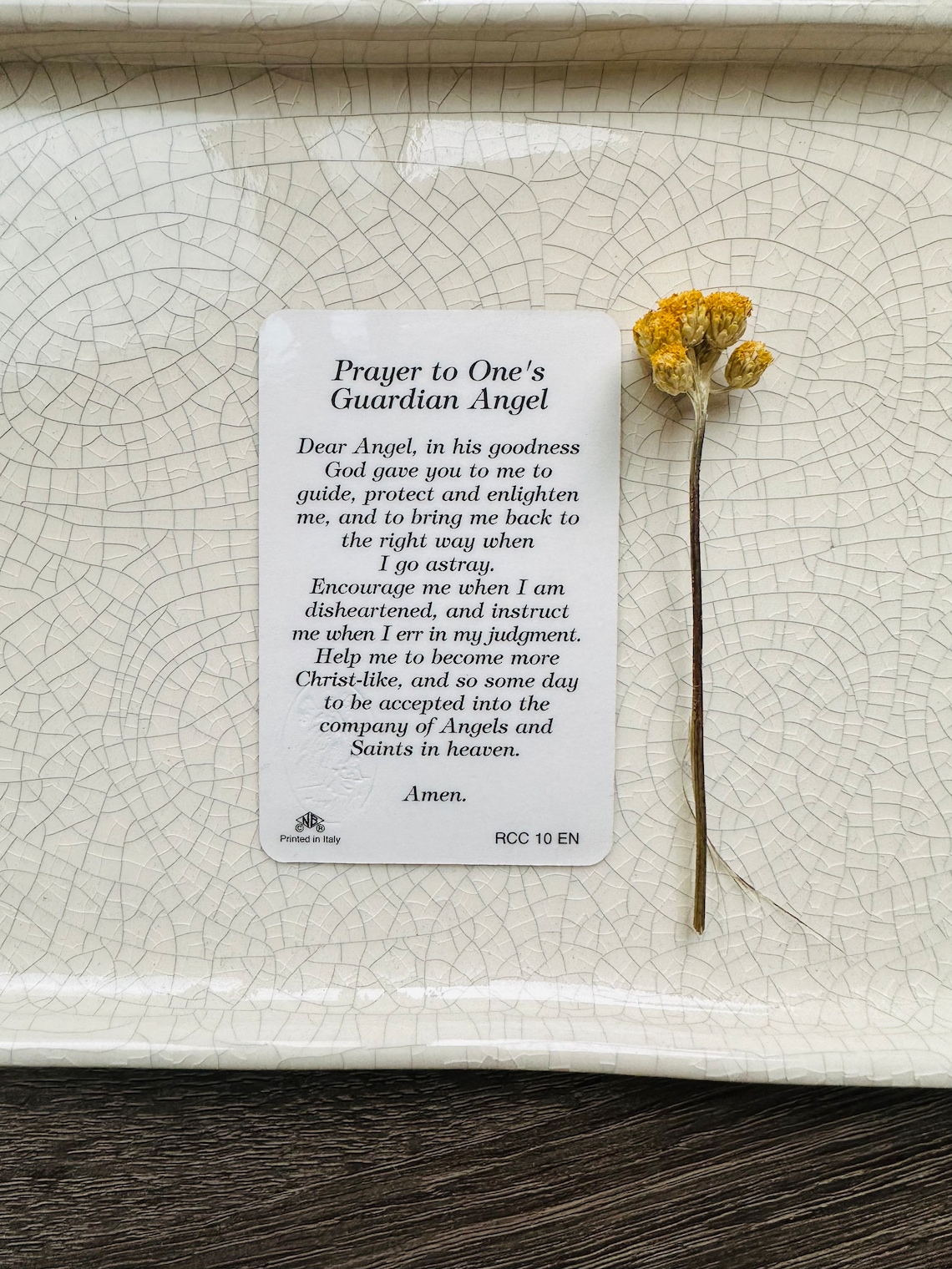 Prayer to Ones Guardian Angel Prayer Card, Wallet Size Prayer Card ...