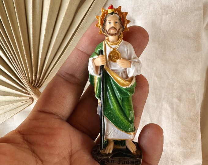 Small Saint Jude Thaddeus Figurine, Figura Chica De San Judas Tadeo - Etsy