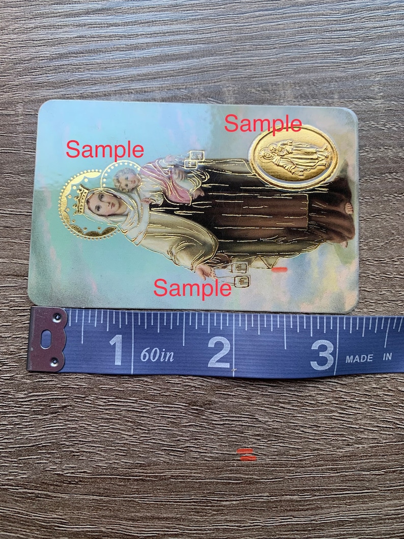 Oracion Al Padre Pio/ Spanish Prayer Card /prayer Card / Wallet Size ...