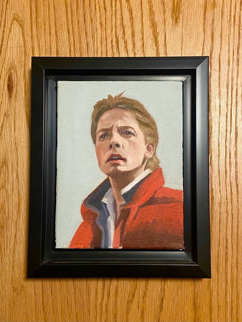 Original Oil Painting, Marty Mcfly, Doc Brown, Back to the Future ...