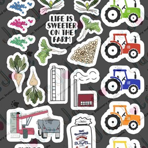 Sugar Beet Farm Kids Sticker Page - Etsy