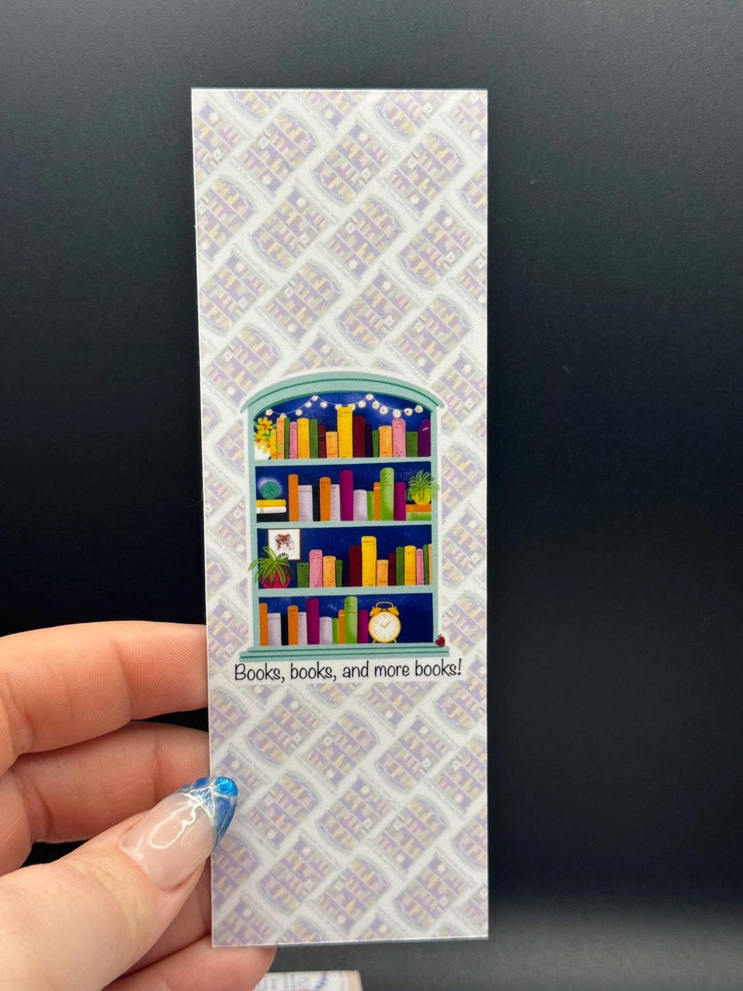 Bookshelf Laminated Bookmark - Gift for Book Lovers - Etsy