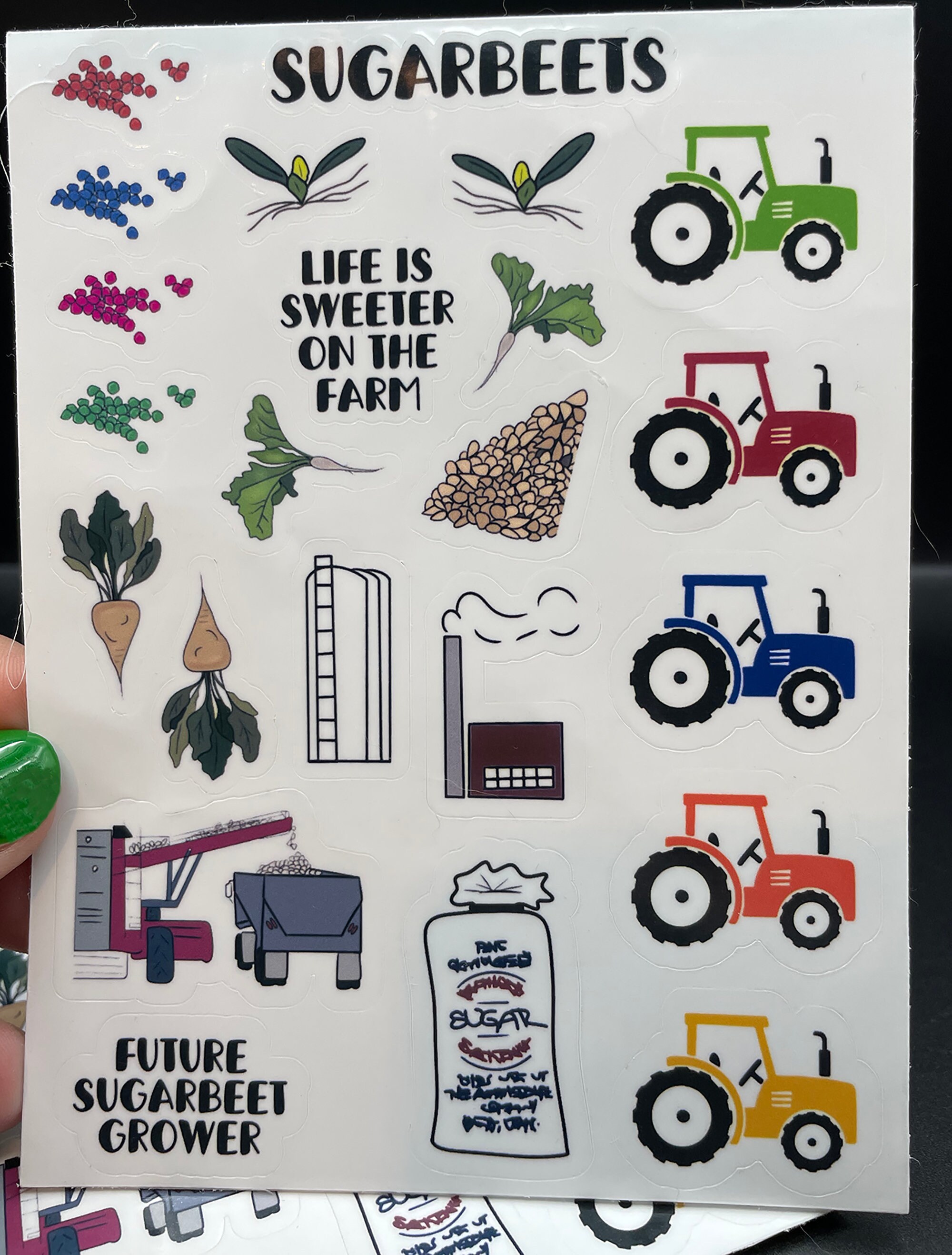 Sugar Beet Farm Kids Sticker Page - Etsy