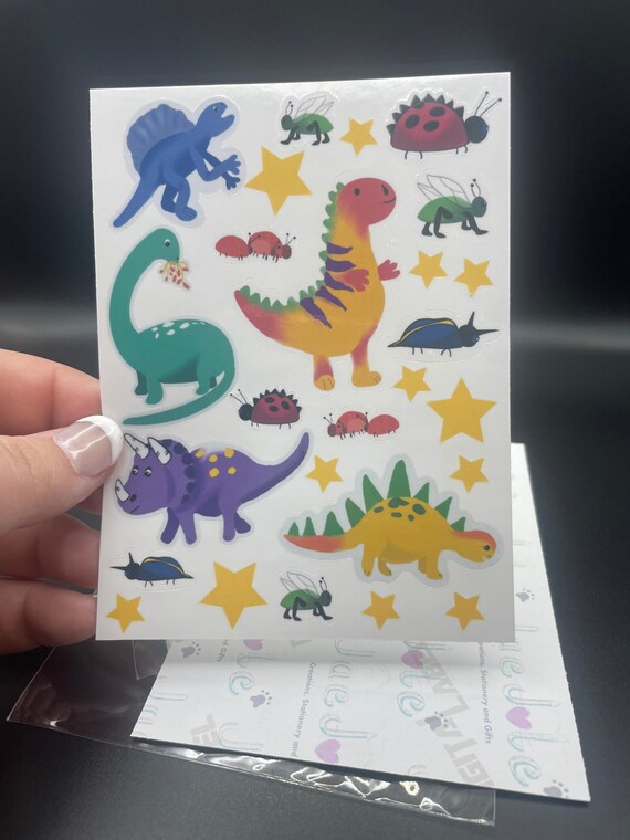 Dinosaur Stickers - Etsy