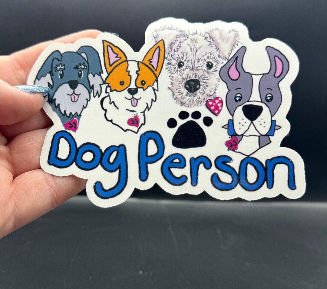 Dog Person Sticker - Etsy