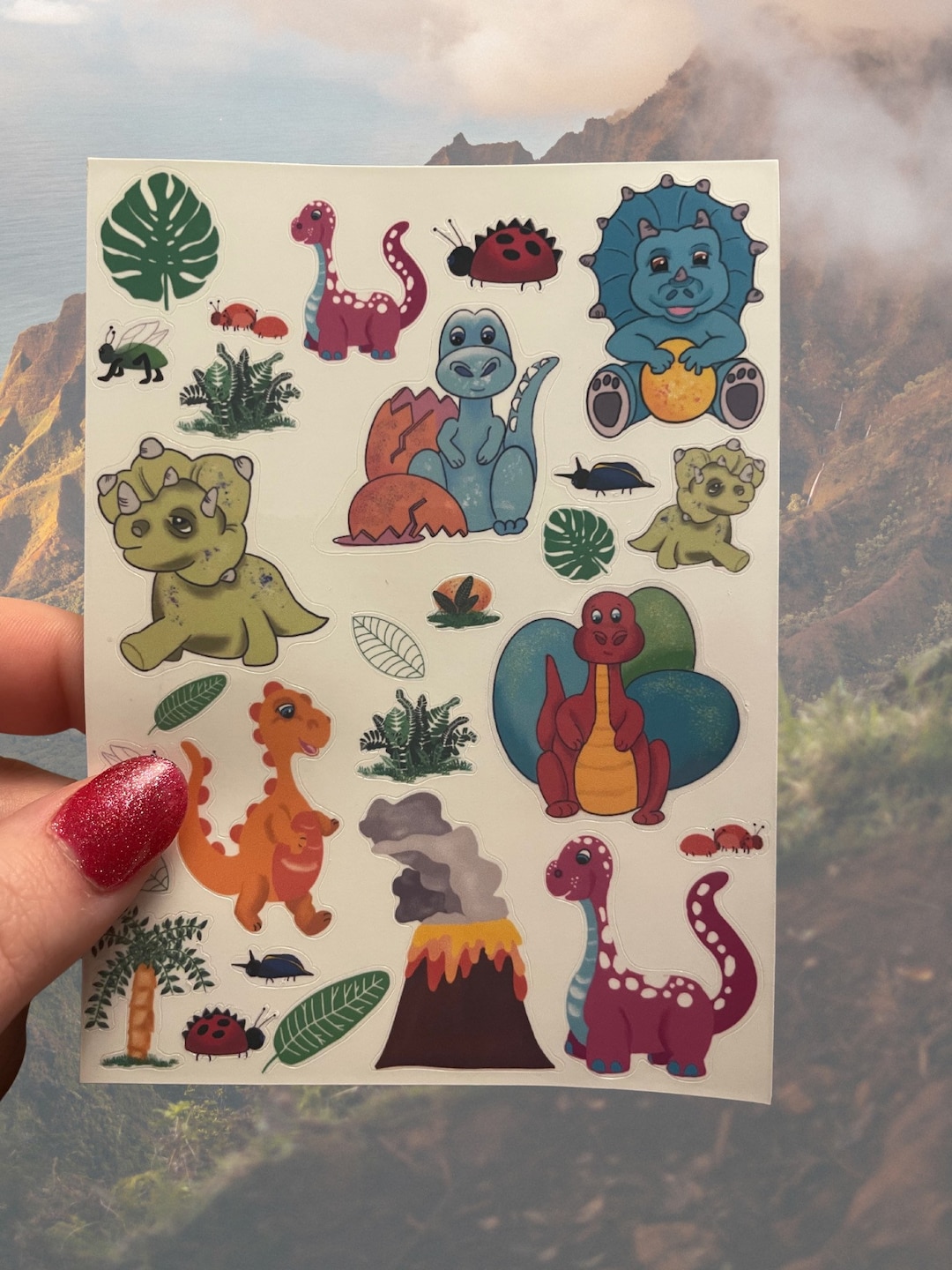 Dinosaur Stickers 2 - Etsy
