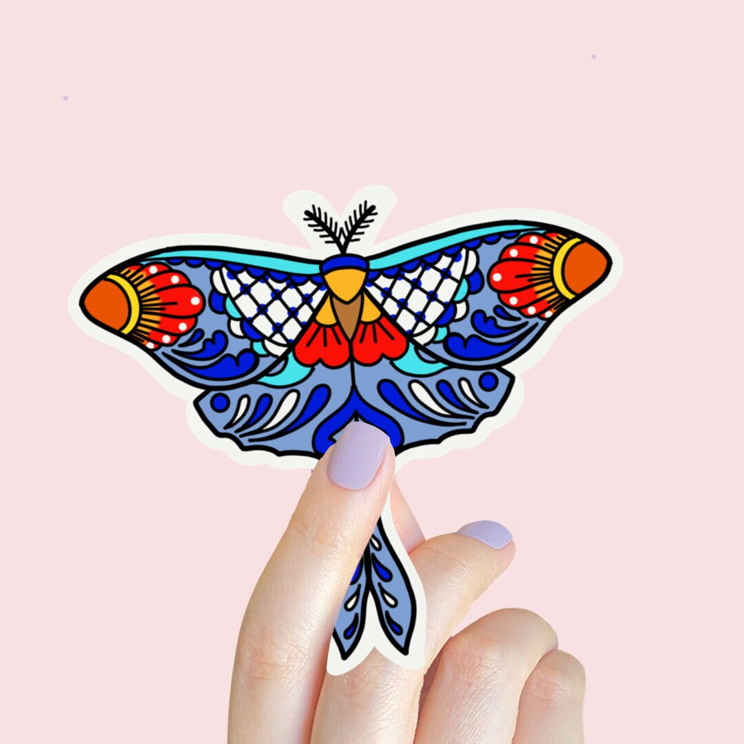 Large Cute Handmade Mexican Luna Moth Butterfly Talavera Waterproof ...