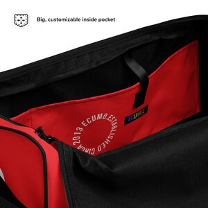 Premium Quality Red Duffle Bag Spacious Multi-compartment Multi ...