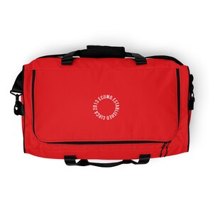 Premium Quality Red Duffle Bag Spacious Multi-compartment Multi ...