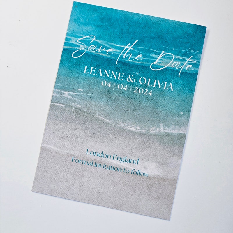 Save the Date Beach - Etsy