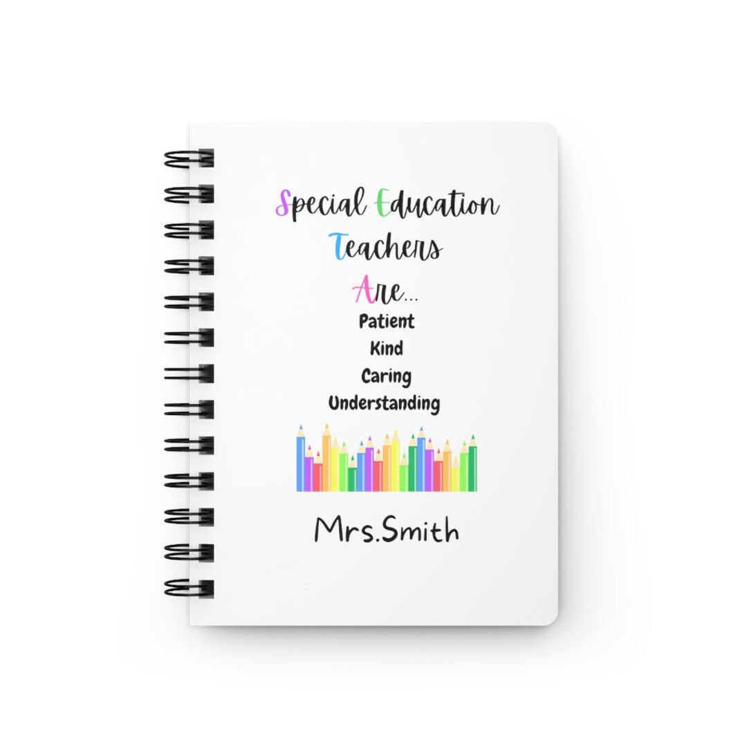End of Year Teacher Gift, Personalized Teacher Notebook, Special ...